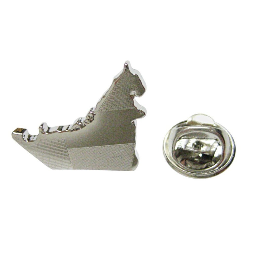 United Arab Emirates Uae Map Shape Lapel Pin - Gem